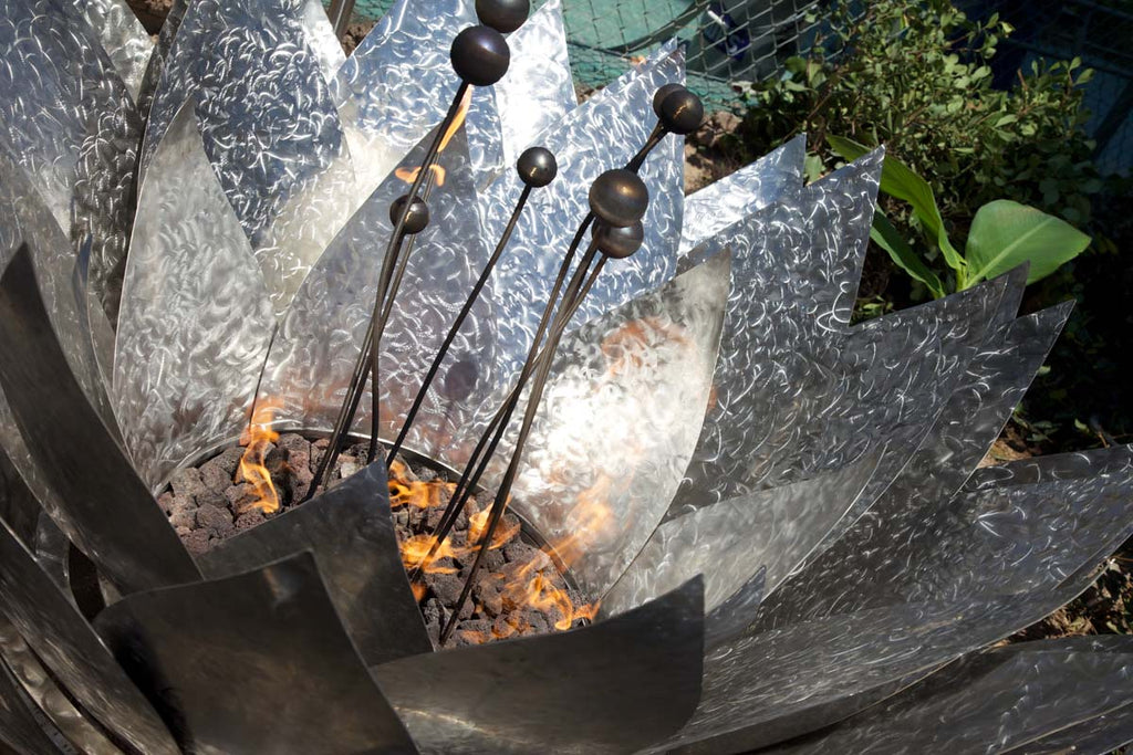 Stainless Steel Lotus Fire Pit (Call for Quote) – Kristen Hoard